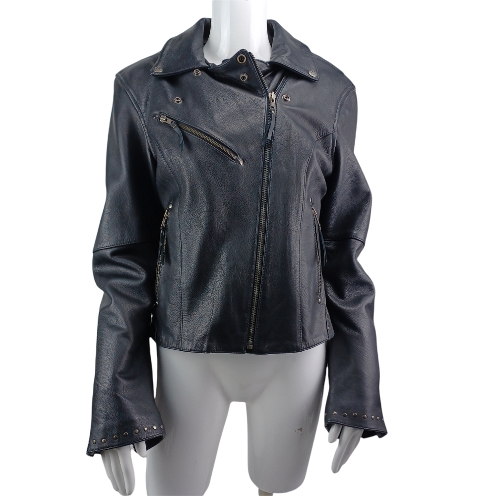 First Classics 100% Leather Traditional Gear Jacket L… - Gem